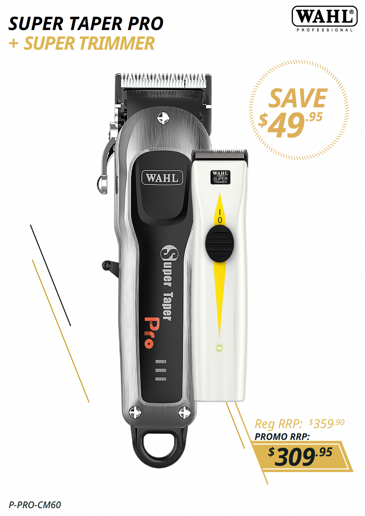 Wahl Cordless Super Taper Pro & Super Trimmer Combo - June Promo ...