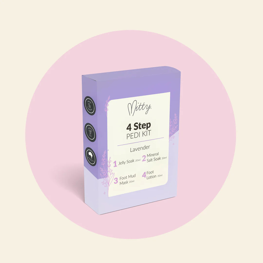 Mitty 4 Step Pedi Kit - Lavender — Beauty Supply Group