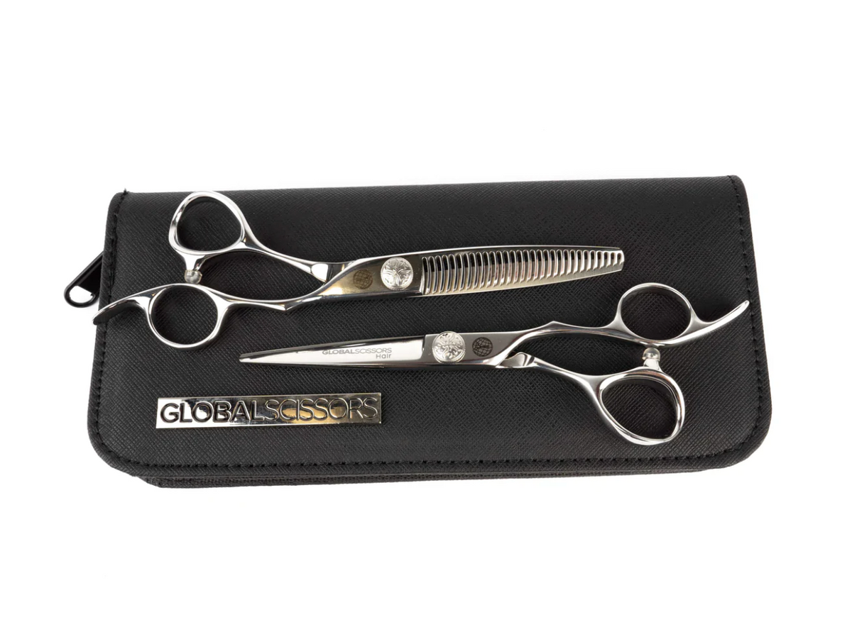 Global Scissors Archer Cutting Scissor and Thinner Bundle — Beauty ...